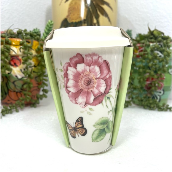 Lenox | Dining | New Lenox Butterfly Meadow Pink Thermal Travel ...